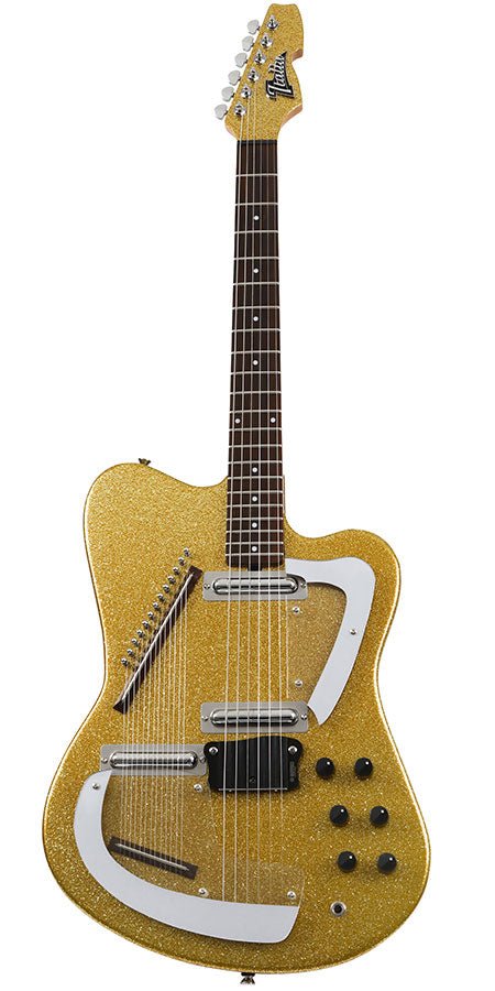 Italia Modena Sitar Gold Sparkle | Music Planet NZ