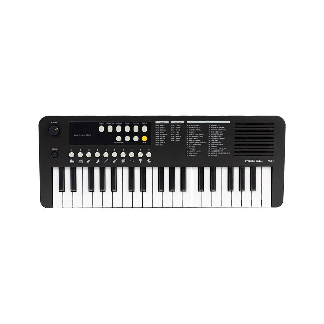 Medeli MK1 37 Key Mini Keyboard in Black | Music Planet NZ
