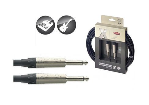 Stagg Guitar / Instrument Cable w/Neutrik 6 Metre - Cables | Music ...